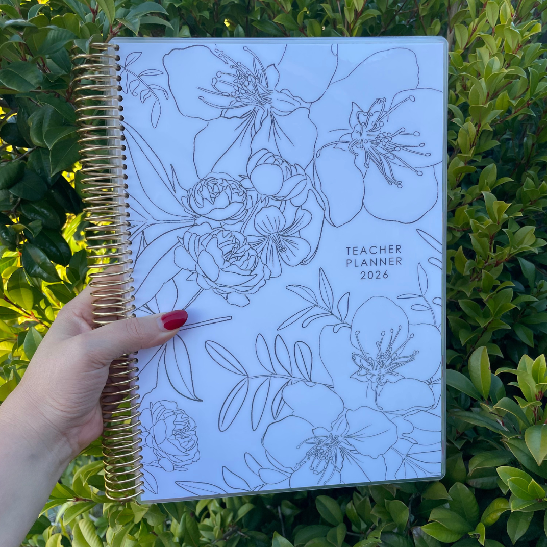 PREORDER - 2026 A4 TEACHER PLANNER - FLORAL LINES – House of Humanities