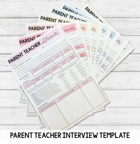Parent Teacher Interview Template – House of Humanities