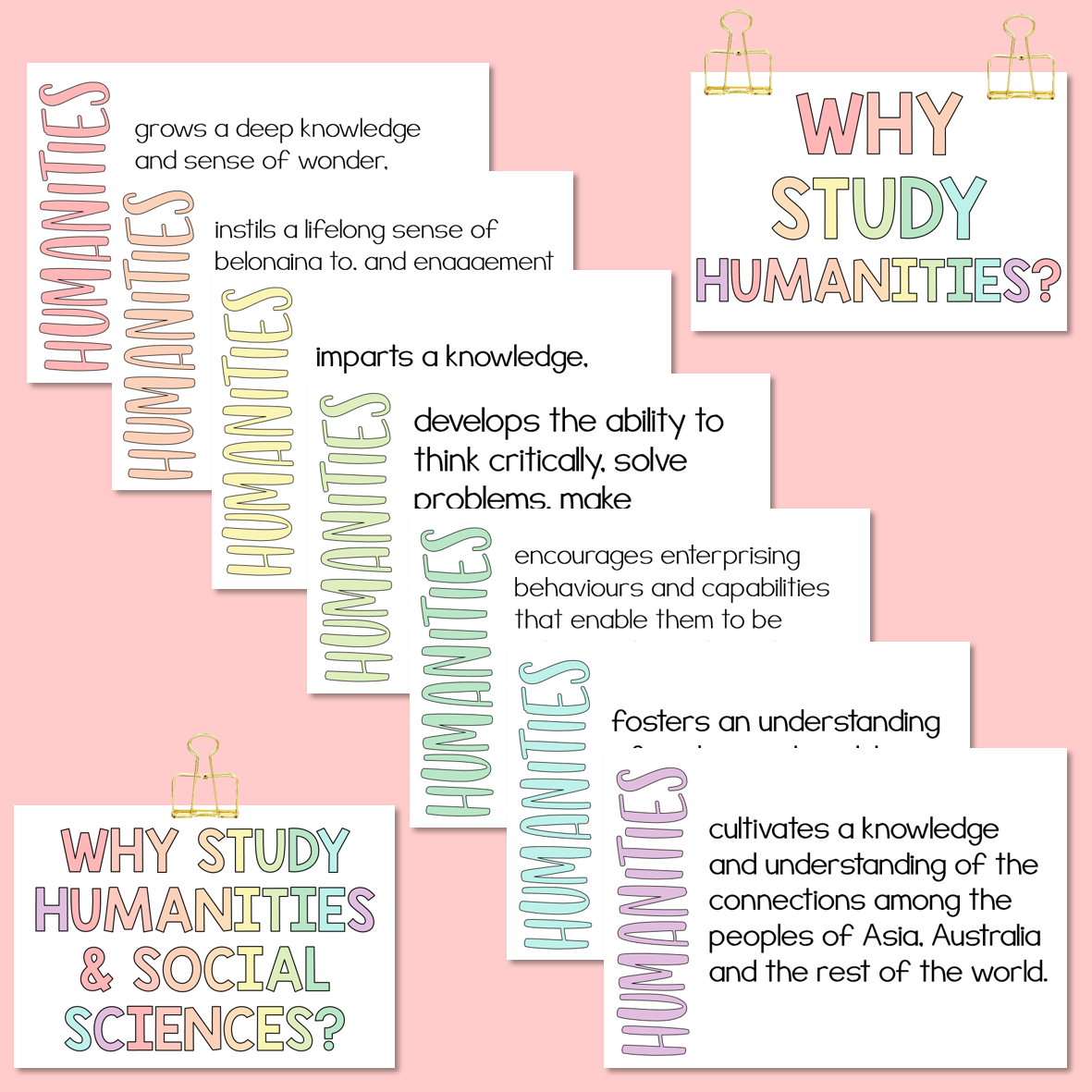 Why Study Humanities Posters – House of Humanities